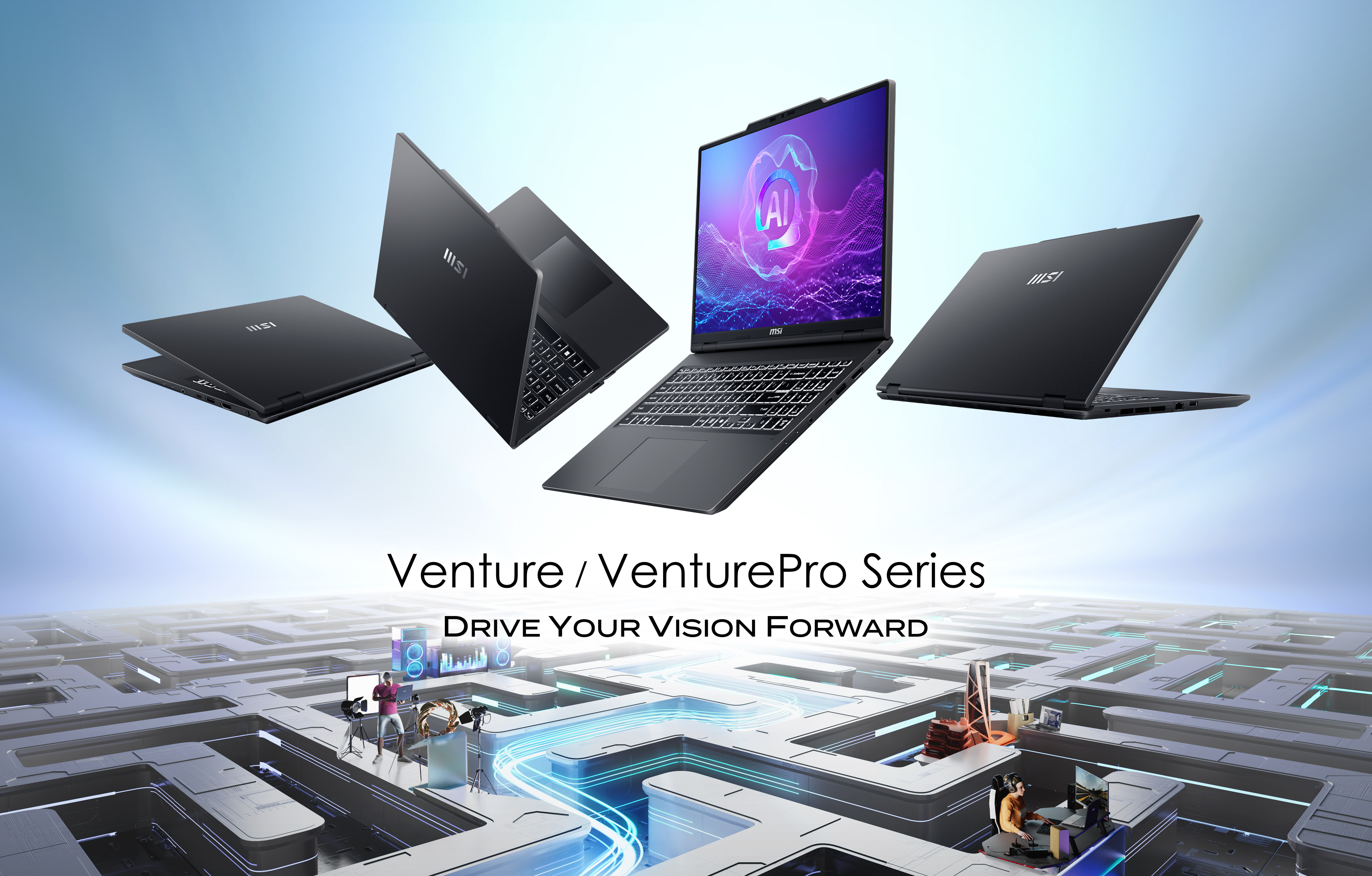 MSI Venture và VenturePro ra mắt: Hiệu năng mạnh mẽ, tính cơ động cao